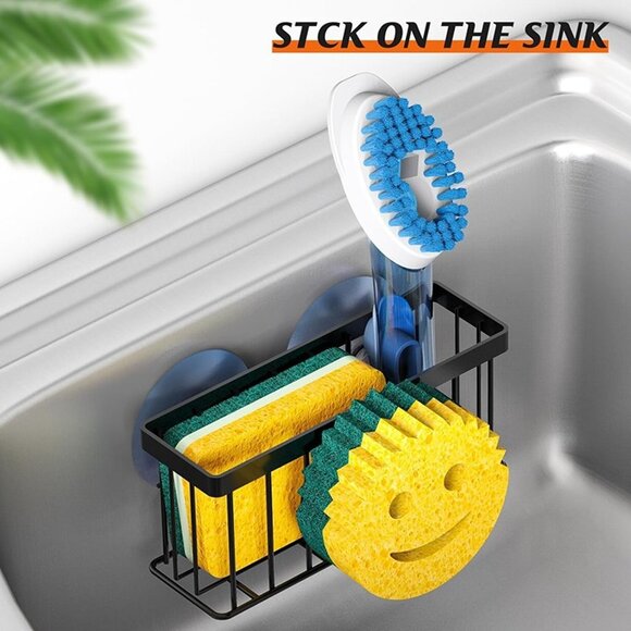 Kitchen | New Sponge Holder Smiley Face Sink Caddy For Kitchen Sink ...